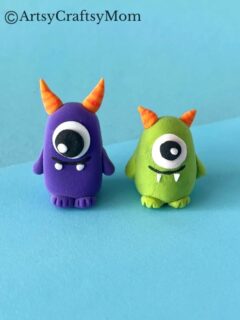 Easy DIY Clay Monster Craft for Halloween