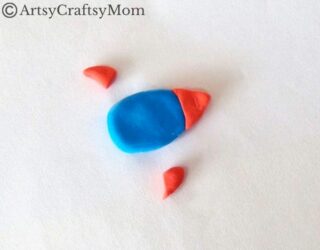 Colorful DIY Clay Rocket Tutorial for Kids