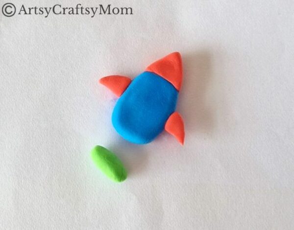 Colorful DIY Clay Rocket Tutorial for Kids