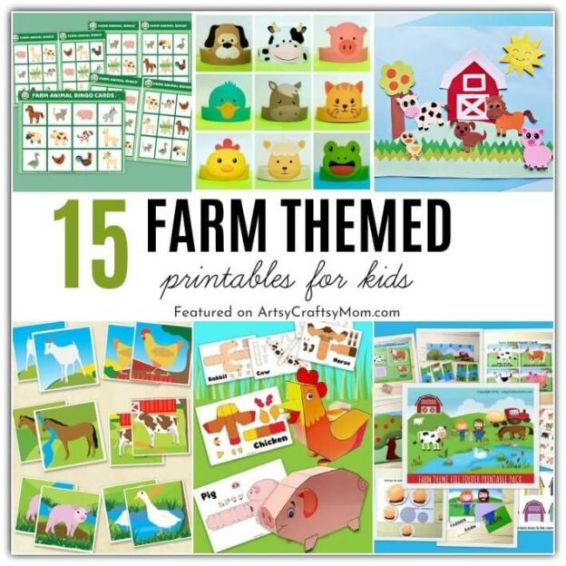 15 Fun and Fantastic Farm Themed Printables for Kids