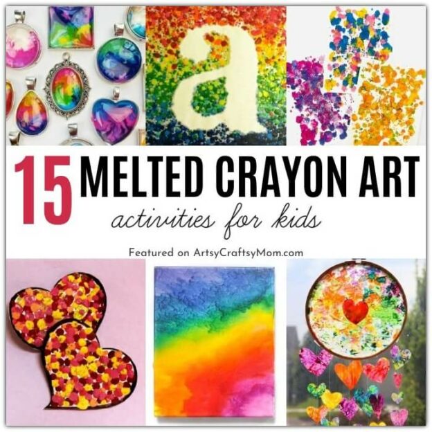 15 Magical Melted Crayon Art Projects for Kids