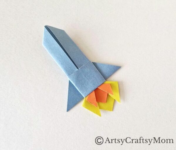 Quick and Easy Origami Rocket Craft for Kids