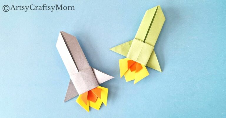 Quick and Easy Origami Rocket Craft for Kids