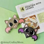 Quick and Easy Bat Corner Bookmark Craft for Kids
