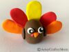 Colorful Clay Turkey Craft for Thanksgiving