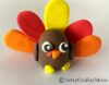 Colorful Clay Turkey Craft for Thanksgiving