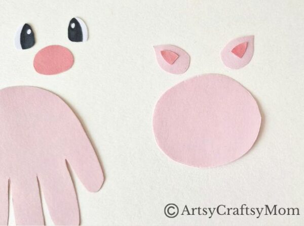 Cute and Easy Handprint Pig Craft for Kids
