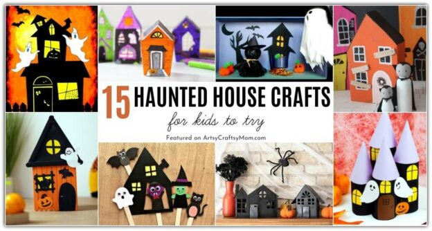 15 Fun Haunted House Crafts for Halloween