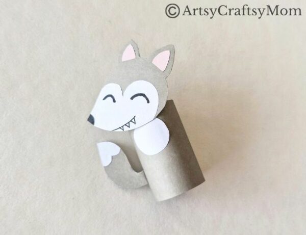 Cute and Easy Little Red Riding Hood Puppet Craft