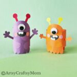 Bright and Colorful Monster Papercraft for Kids