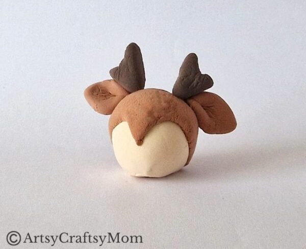 Cheerful DIY Clay Rudolph Craft for Kids