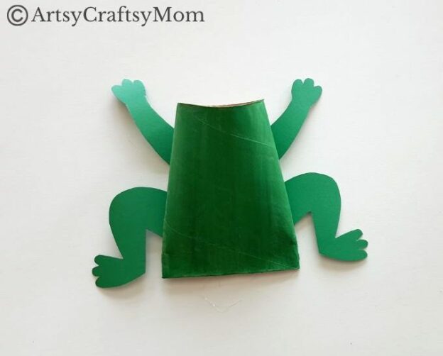 Fun Toilet Paper Roll Frog Craft for Kids