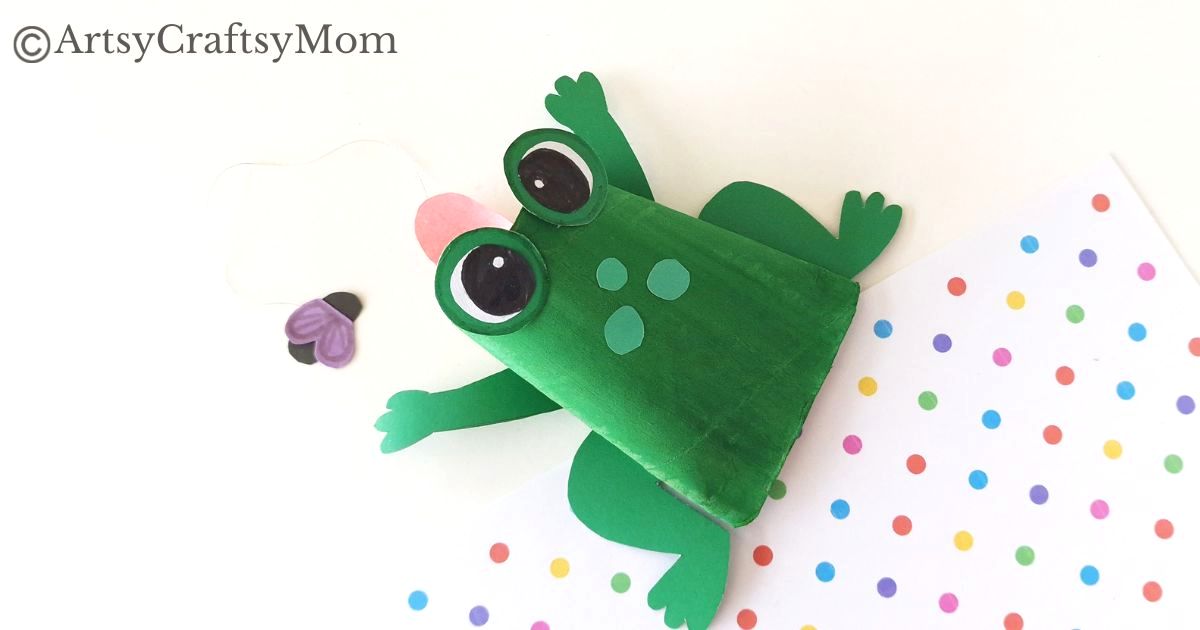 Fun Toilet Paper Roll Frog Craft for Kids