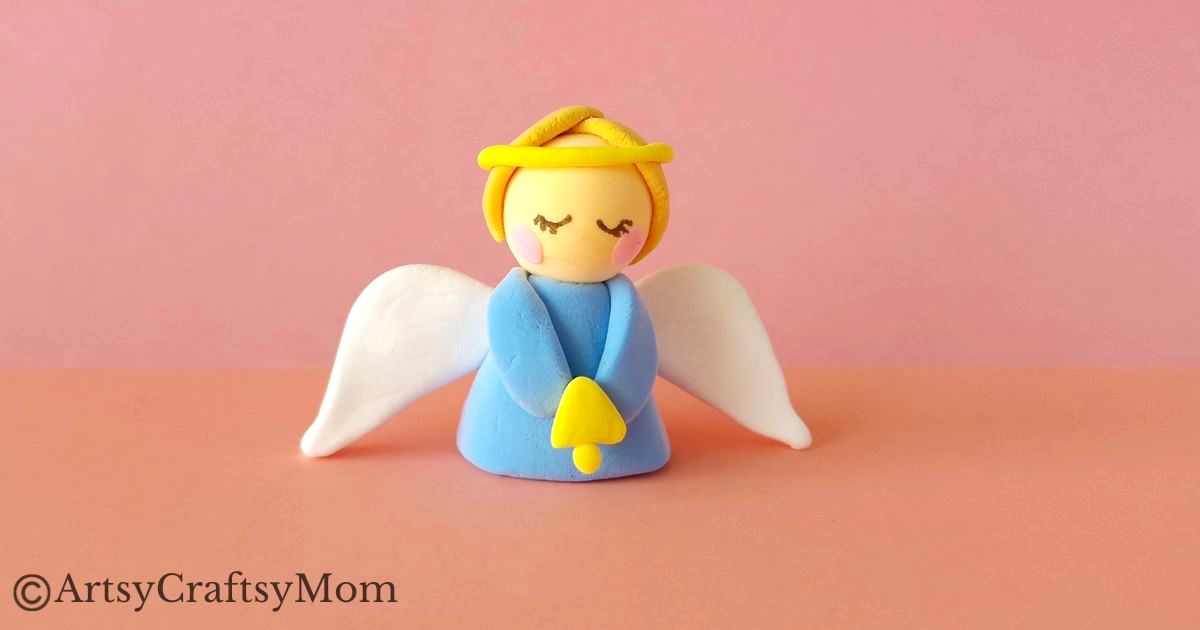 Adorable Clay Angel Craft for Kids