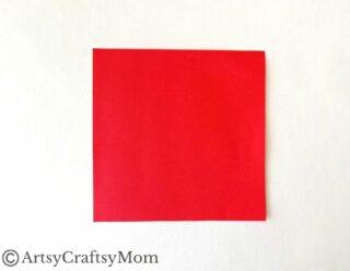 Easy Origami Stocking Craft for Kids