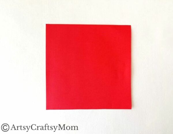 Easy Origami Stocking Craft for Kids