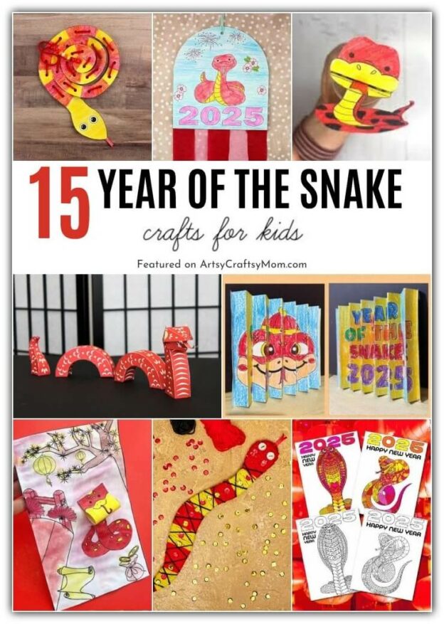 15 Easy Year of the Snake Crafts for Kids