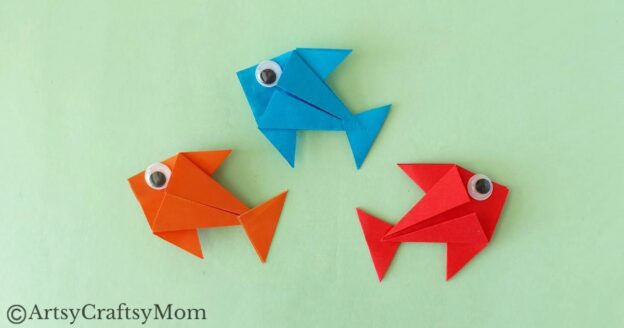 Easy Origami Fish Craft for Kids