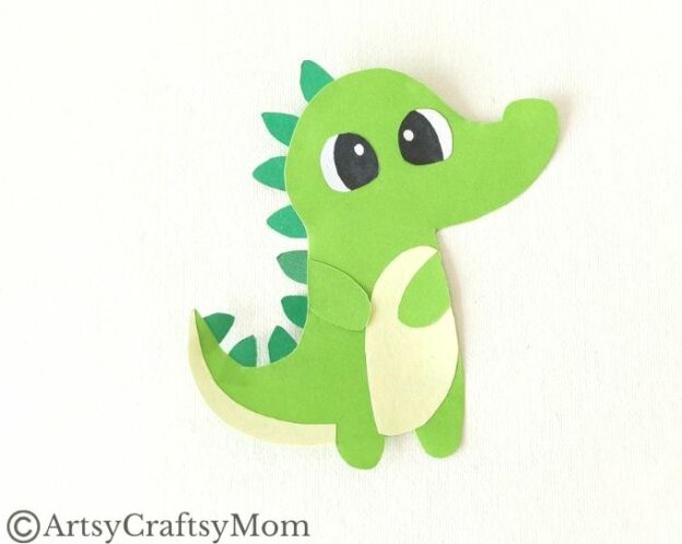 Amazing Alligator Bookmark Papercraft for Kids