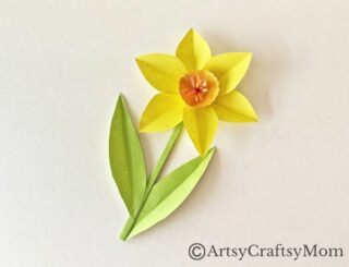 Delightful Daffodil Papercraft for Kids