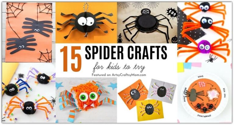 15 Super Snazzy Spider Crafts for Kids